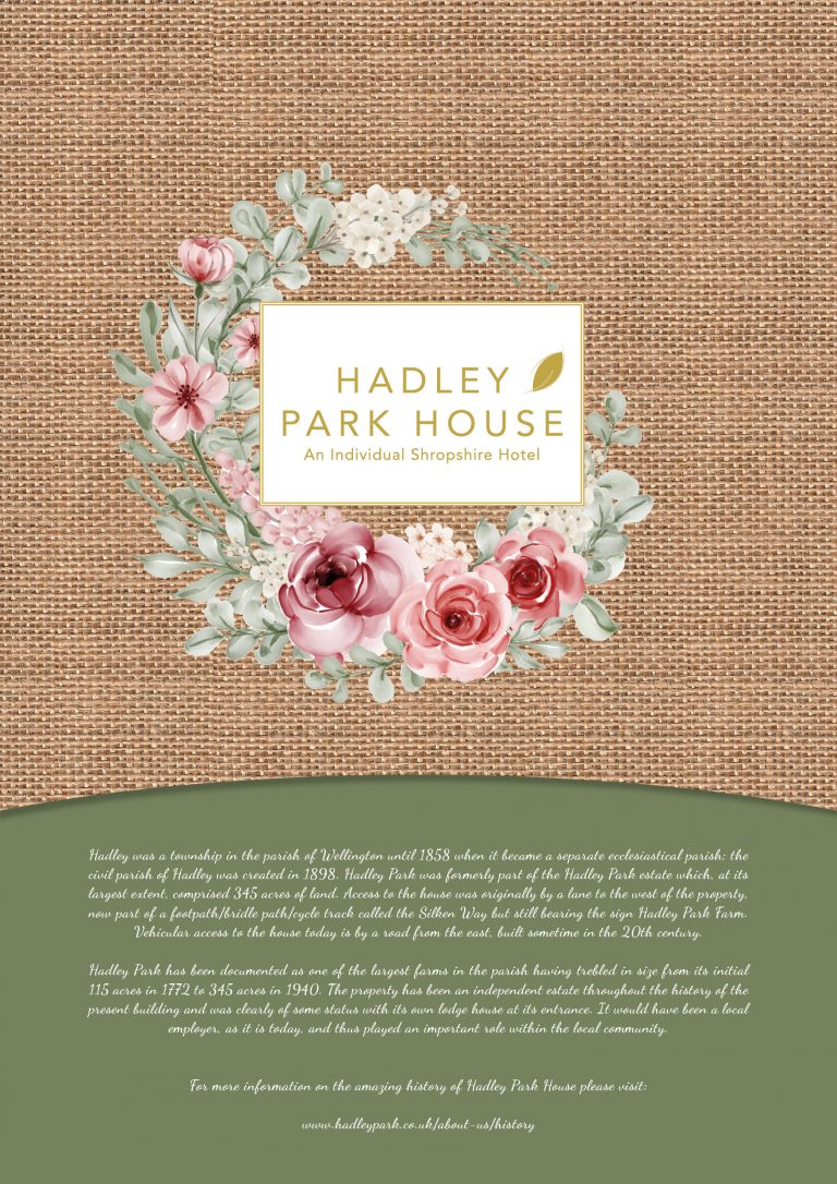 Seasonal Menu - Hadley Park House